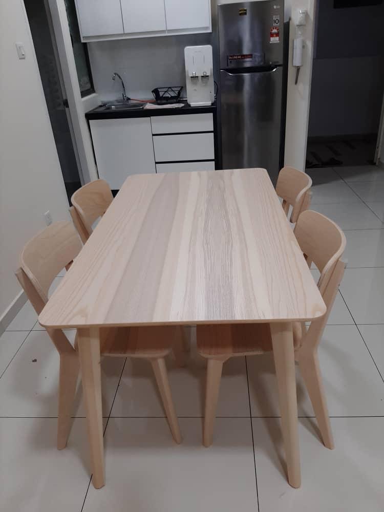 Ikea LISABO Dining Table, Furniture & Home Living, Furniture, Tables ...