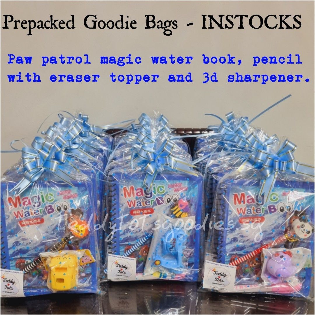 INSTOCKS Kids Goodie Bags Pre packed Magic water book PAW PATROL ...