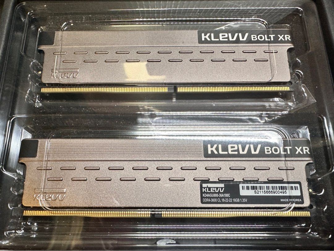 Klevv Bolt XR 32GB 3600 CL18 ram, Computers & Tech, Parts & Accessories ...