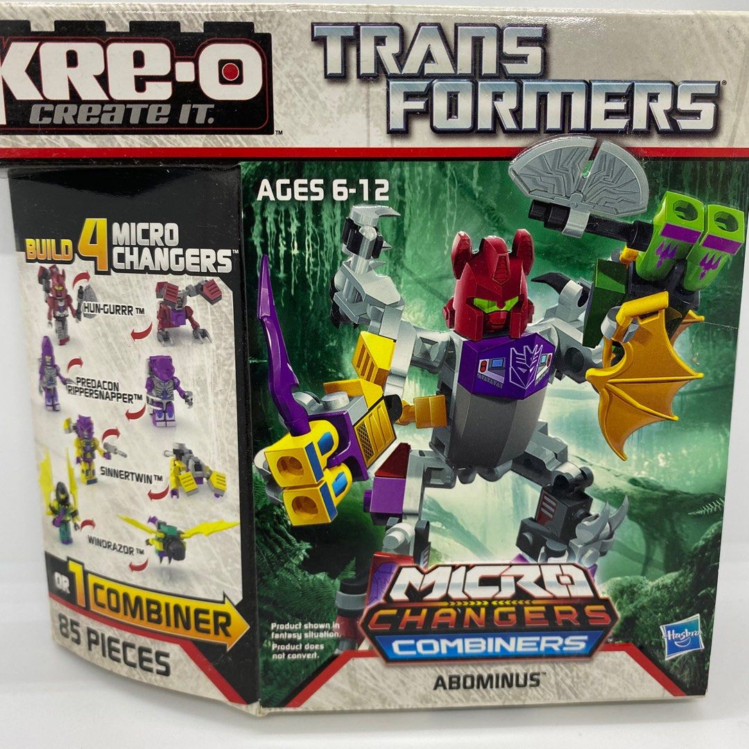 KRE-O Kreo Micro Changers Combiners Transformers G1 Bruticus Devastator ...