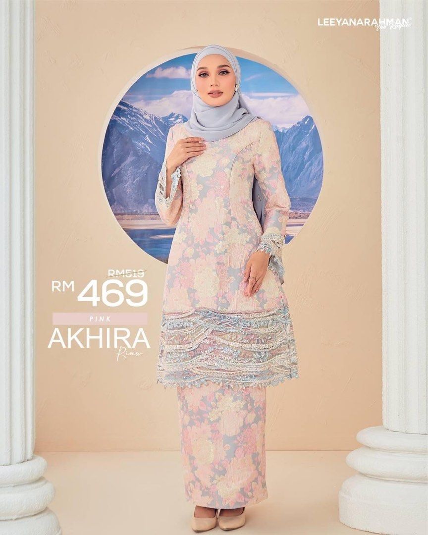 Leeyanarahman akhira riaw, Women's Fashion, Muslimah Fashion, Baju Kurung & sets on Carousell