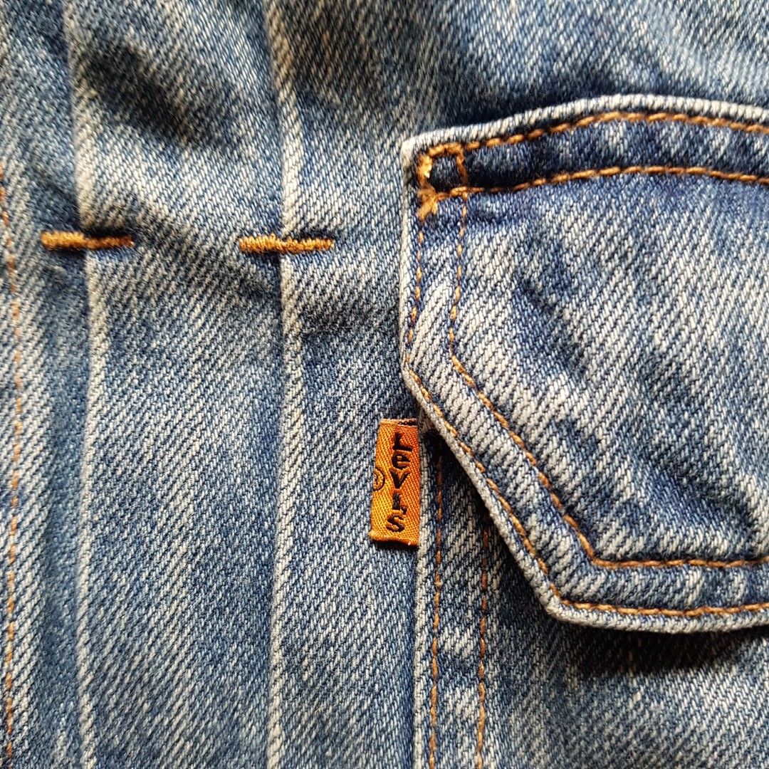 Levi's Vintage Clothing LVC Orange Tab rare Type 2 denim trucker jacket collectors, Men's ...