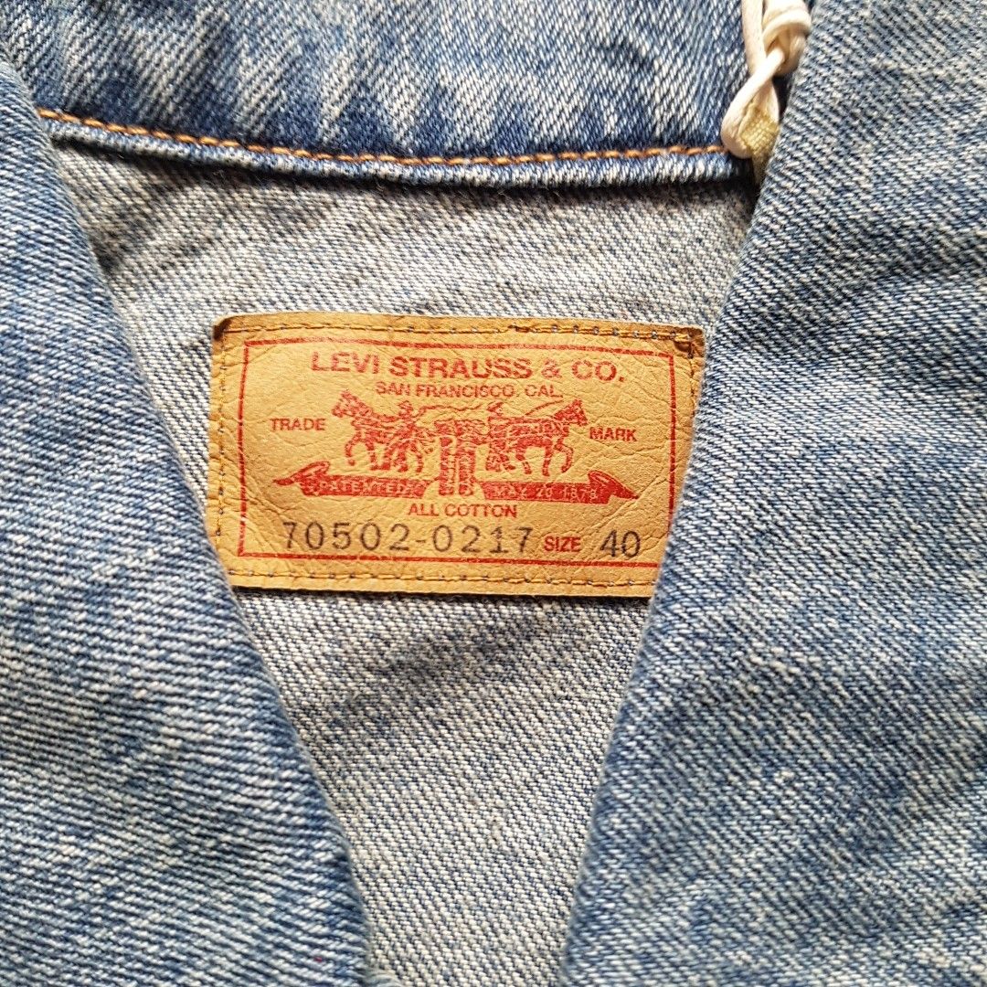 Levi's Vintage Clothing LVC Orange Tab rare Type 2 denim trucker jacket ...