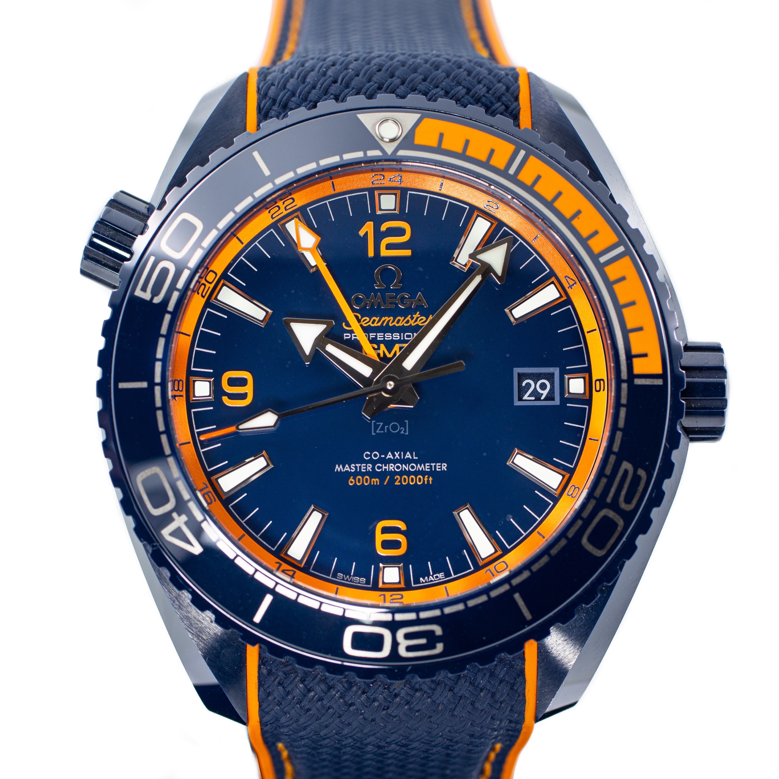 Like New Omega Seamaster Planet Ocean 600M GMT "Big Blue" Ref: 215.92 ...