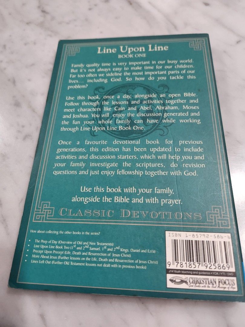 Line upon Line Book One A Family Devotional Guide to the Bible by F.L ...