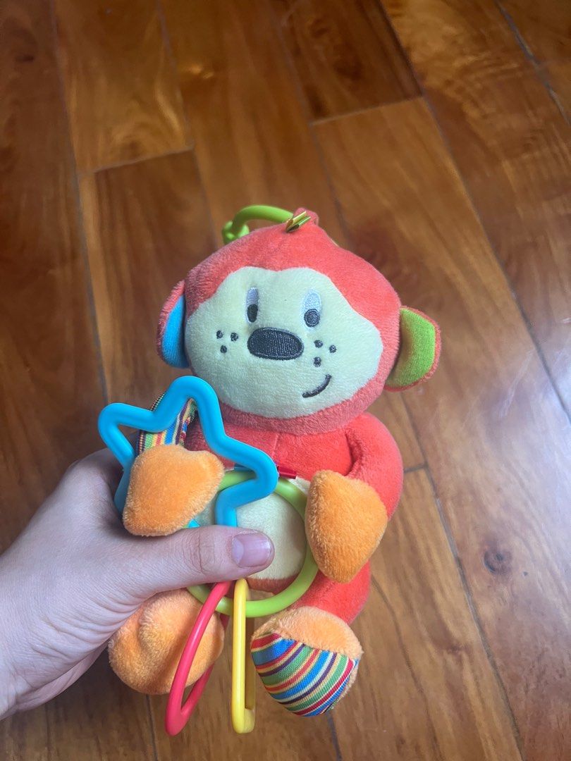 Little pals Monkey Teething Plush Toy on Carousell