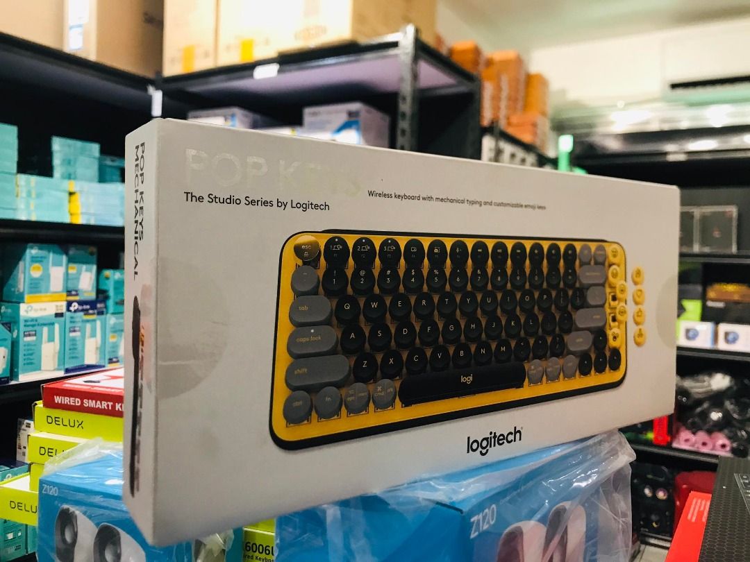 Logitech POP KEYS Mechanical Wireless Keyboard Bluetooth Logi Bolt ...
