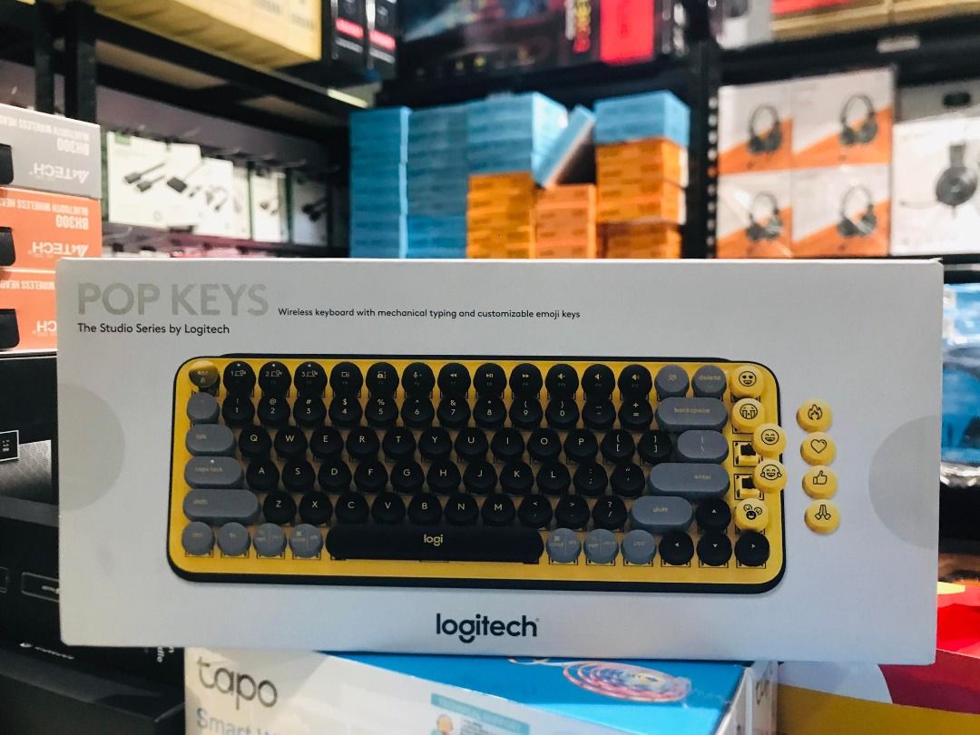Logitech POP KEYS Mechanical Wireless Keyboard Bluetooth Logi Bolt ...