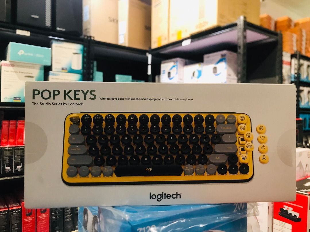 Logitech POP KEYS Mechanical Wireless Keyboard Bluetooth Logi Bolt ...
