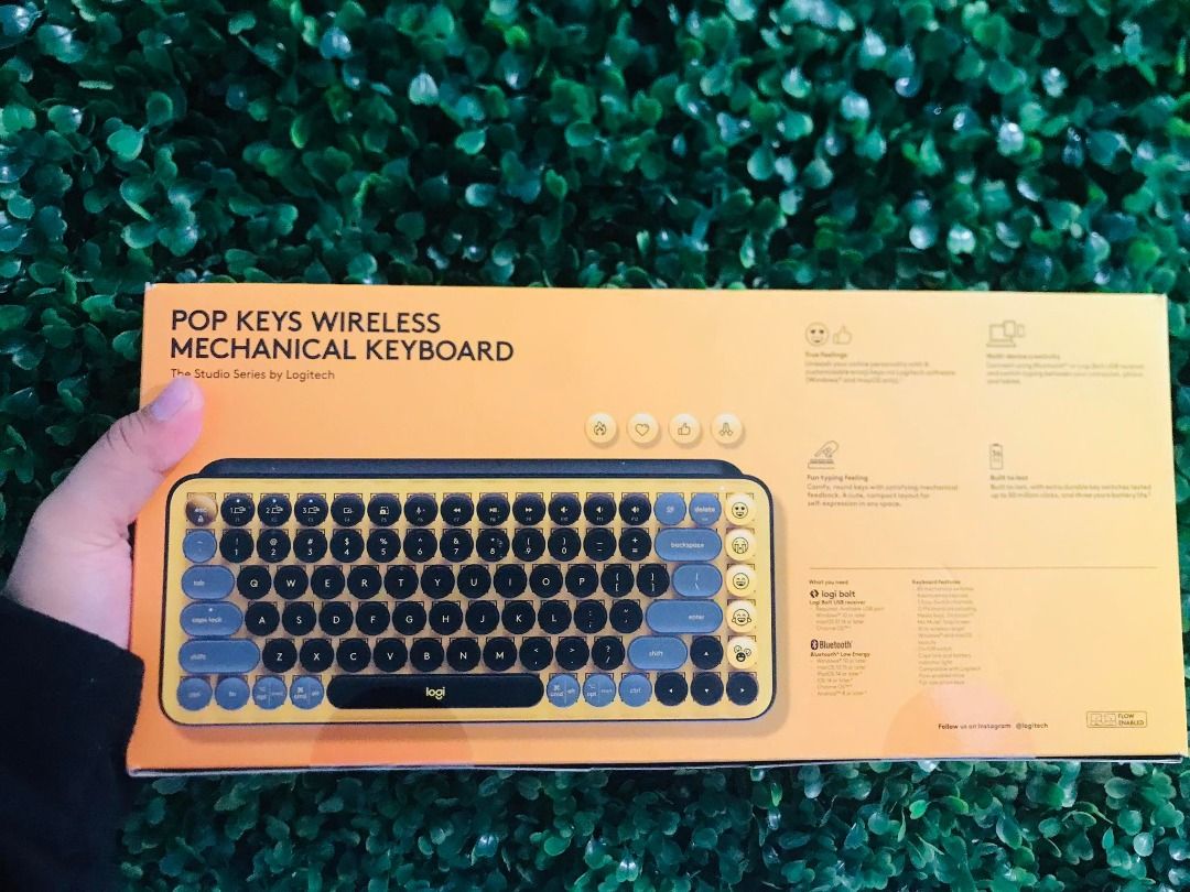 Logitech POP KEYS Mechanical Wireless Keyboard Bluetooth Logi Bolt ...