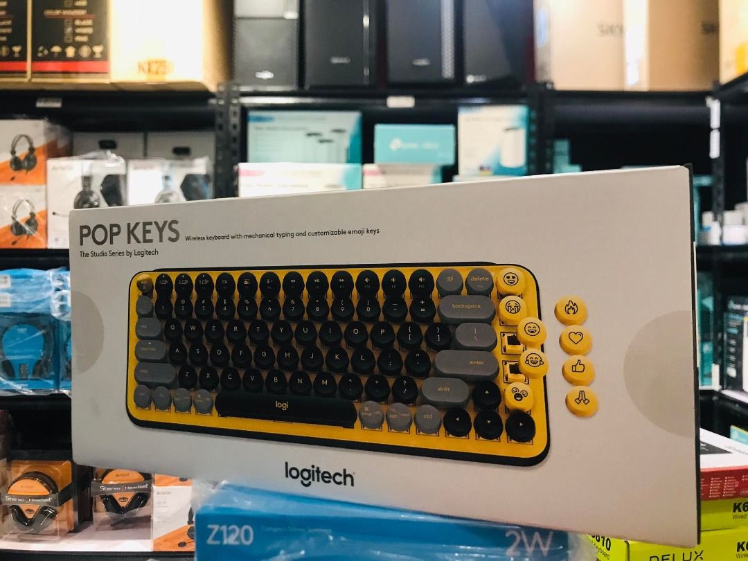 Logitech POP KEYS Mechanical Wireless Keyboard Bluetooth Logi Bolt ...