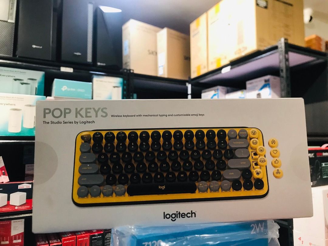Logitech POP KEYS Mechanical Wireless Keyboard Bluetooth Logi Bolt ...
