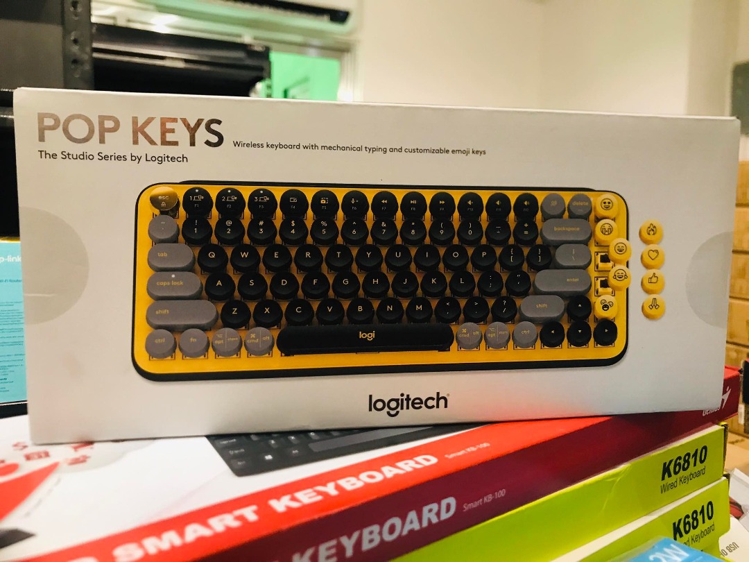 Logitech POP KEYS Mechanical Wireless Keyboard Bluetooth Logi Bolt ...