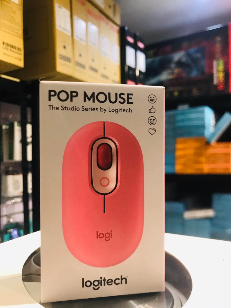 Logitech POP MOUSE Bluetooth Multi-Device Heartbreaker Rose on Carousell