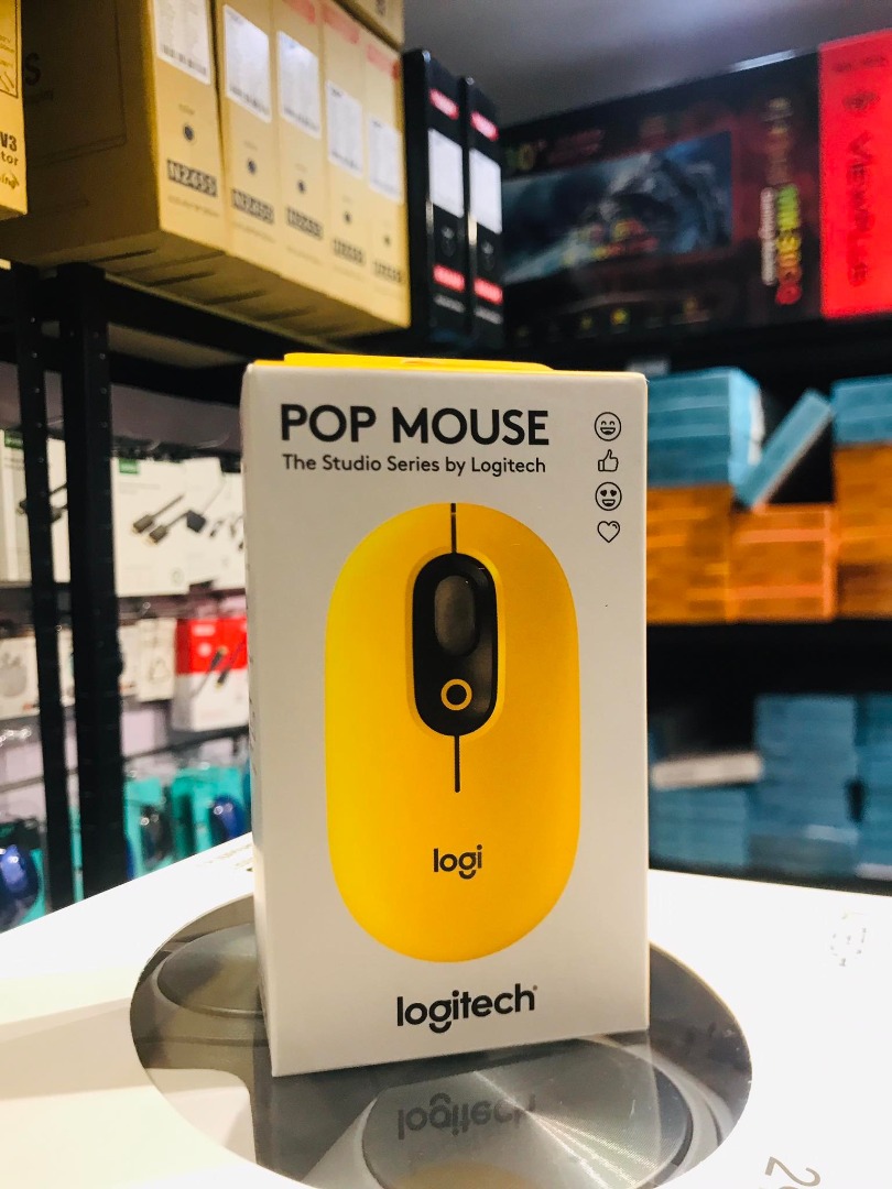 Logitech POP MOUSE Bluetooth Multi-Device Blast Yellow on Carousell