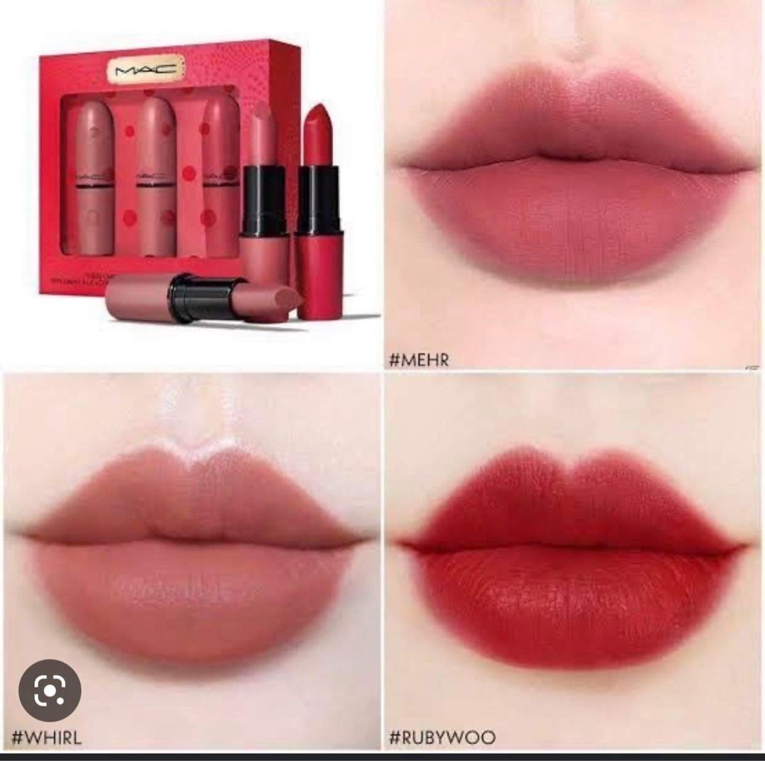 Mac trio full size lipstick, Beauty & Personal Care, Face, Makeup on ...
