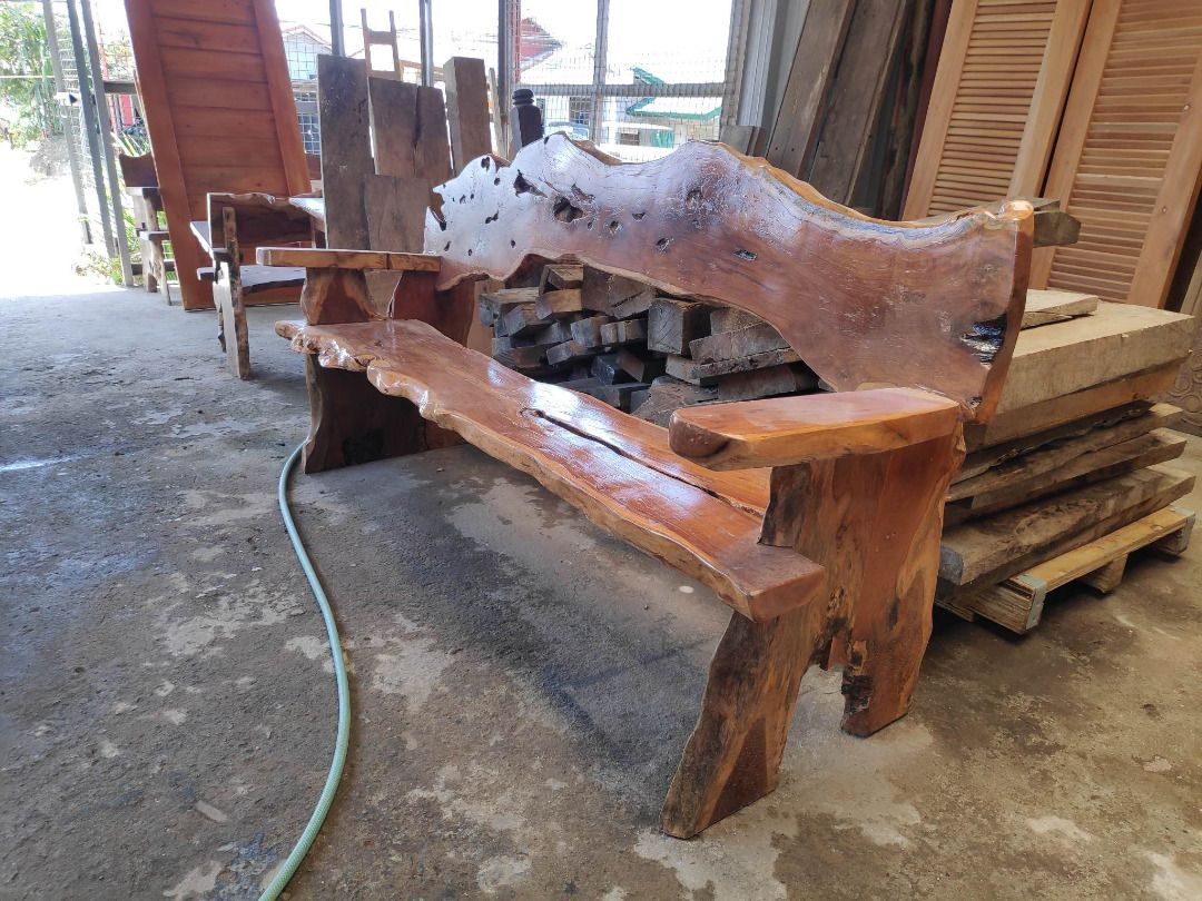 Made to Order Wooden Long Benches and Tables, Furniture & Home Living ...