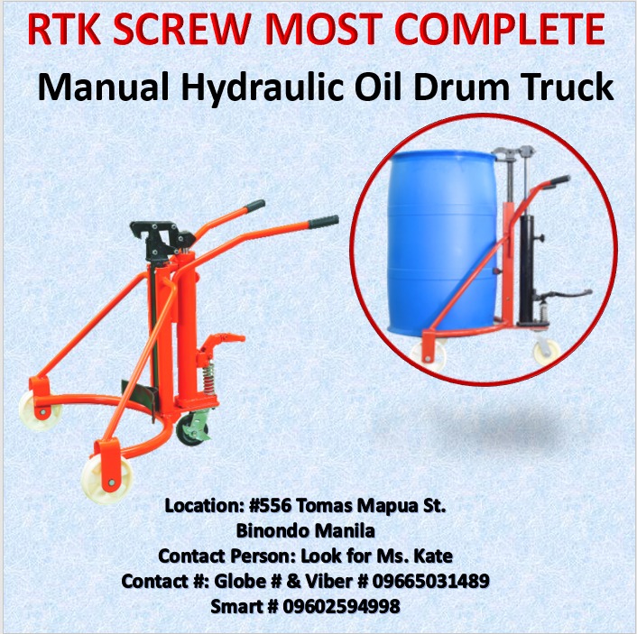 Manual Hydraulic Oil Drum Truck 350KG on Carousell