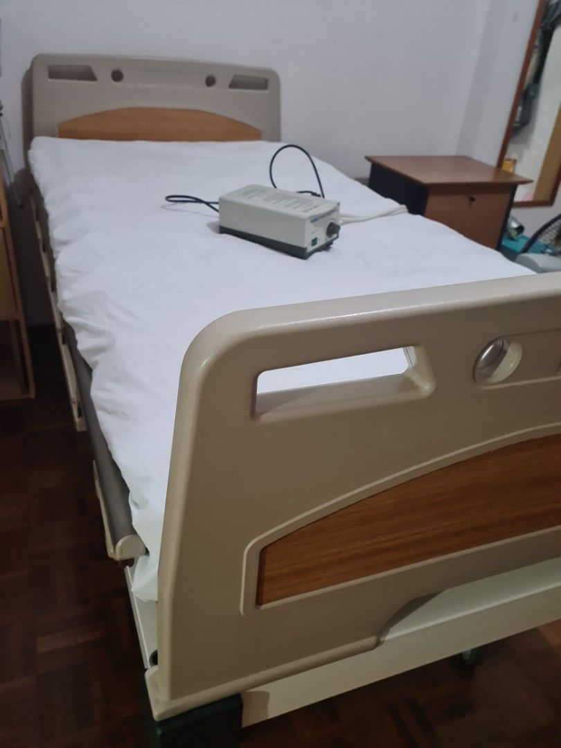 Medical Automated Bed with air pressure mattress and Remote, Health ...