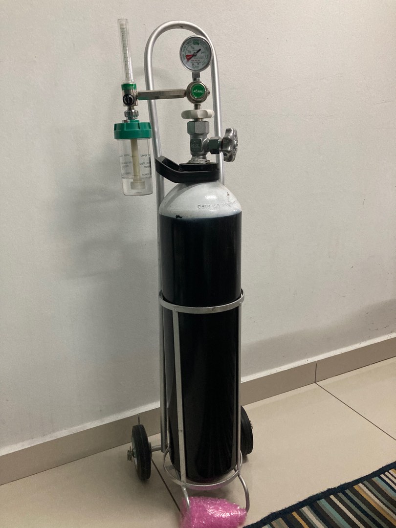 MEDICAL OXYGEN COMPRESSED GAS CYLINDER 10L, Health & Nutrition, Medical ...