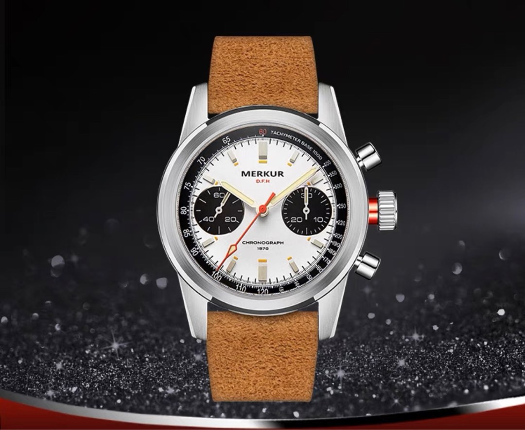 MERKUR Panda Chronograph, Men's Fashion, Watches & Accessories, Watches ...