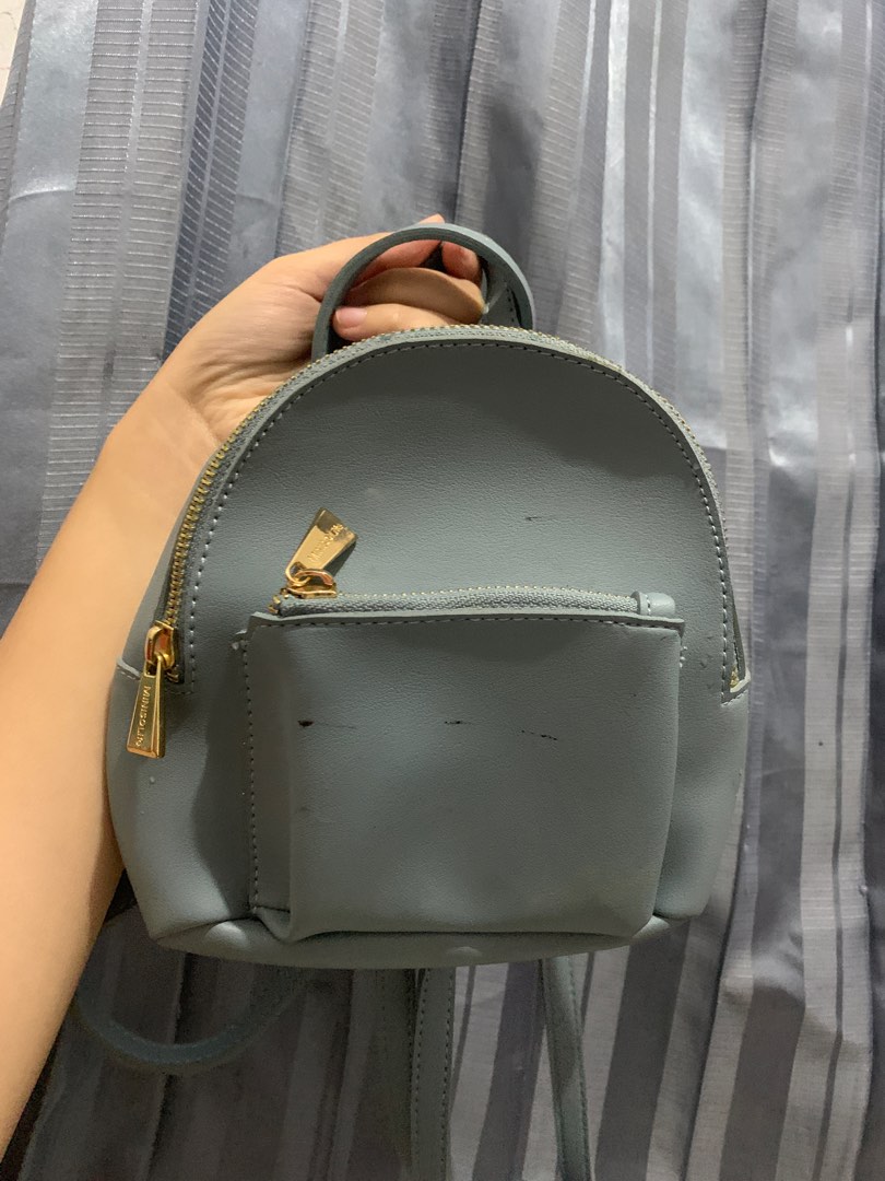 Mini Backpack miniso baby blue, Fesyen Wanita, Tas & Dompet di Carousell