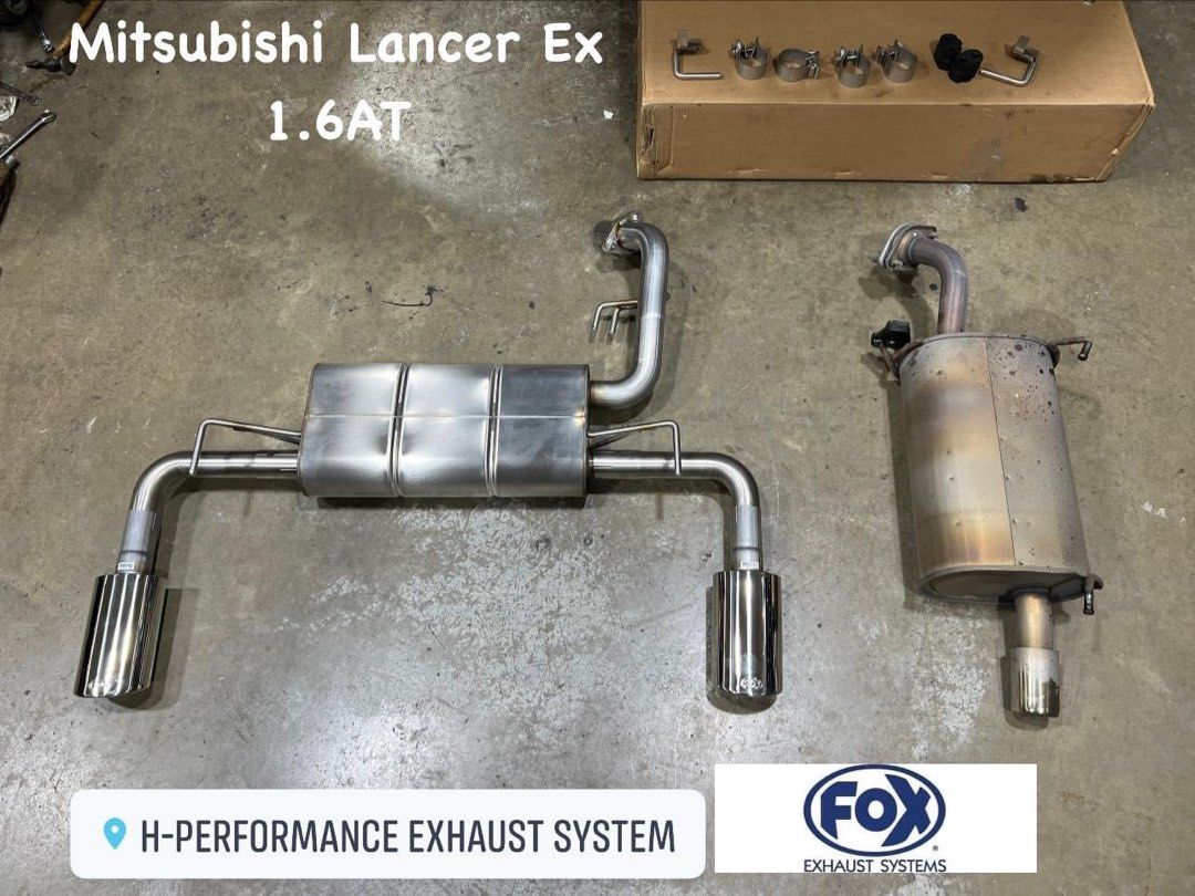 Mitsubishi Lancer Ex 1.6AT ( Upgrade Fox Axle Back Quad Exhaust System ...