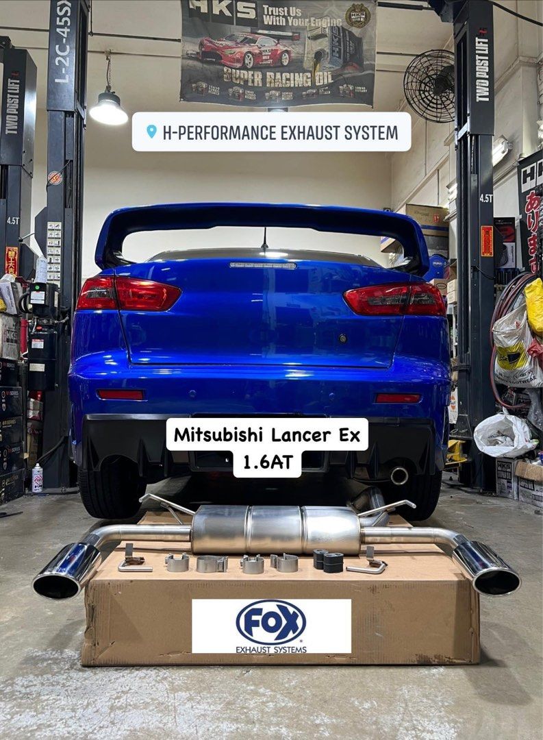 Mitsubishi Lancer Ex 1.6AT ( Upgrade Fox Axle Back Quad Exhaust System ...