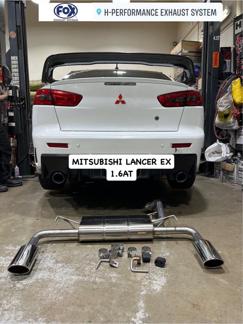 Mitsubishi Lancer Ex 1.6AT ( Upgrade Fox Axle Back Quad Exhaust System ...