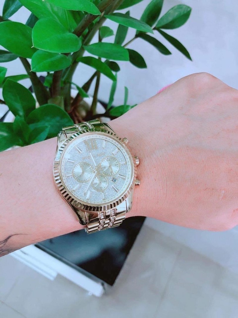 MK LEXINGTON FULL GLITZ DIAL AUTHENTIC WATCH on Carousell