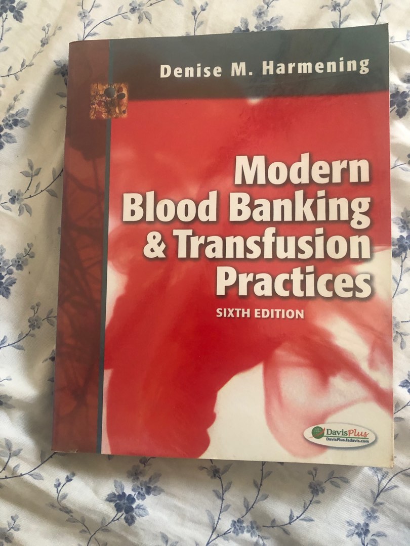 Modern Blood Banking Book, Hobbies & Toys, Books & Magazines, Textbooks ...