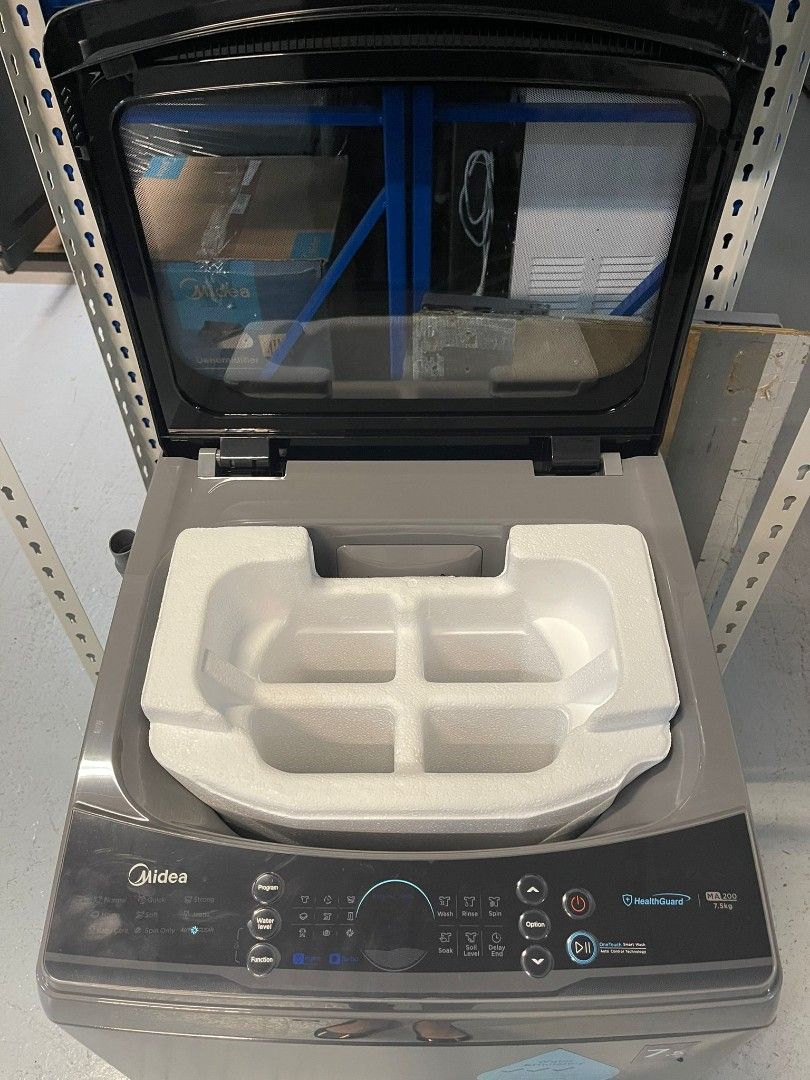 🔥New🔥MIDEA 7.5KG TOP LOAD WASHING MACHINE LUNAR DIAL SERIES MA200W75 ...