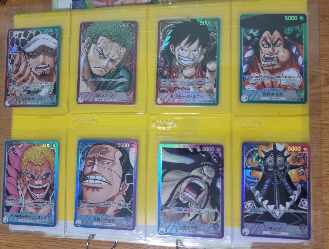 One piece card Op1 Full Leader Set, Hobbies & Toys, Toys & Games on Carousell