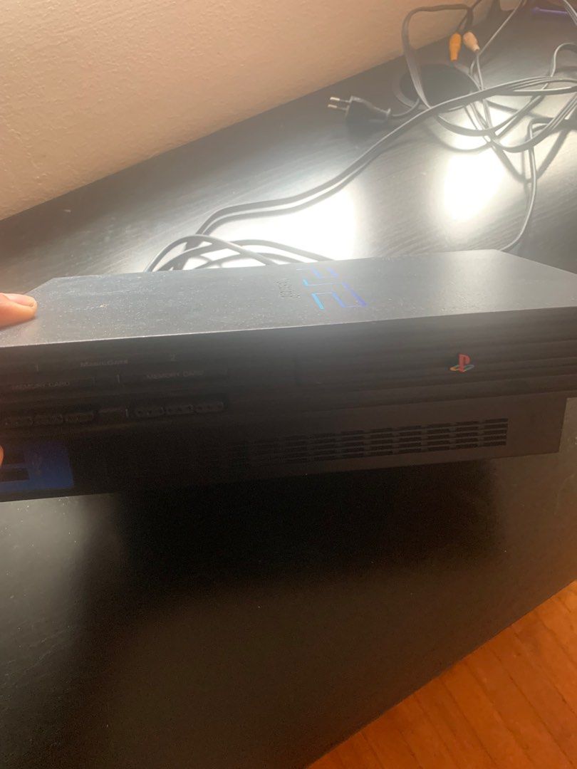 ORIGINAL SONY PLAYSTATION 2 FAT CONSOLE WITH DUALSHOCK CONTROLLER AND ...