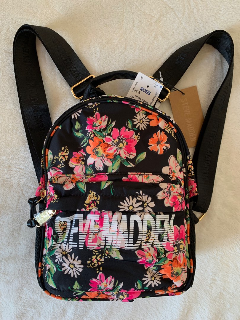 Original Steve Madden Floral Multi Color Mini Force Backpack on Carousell