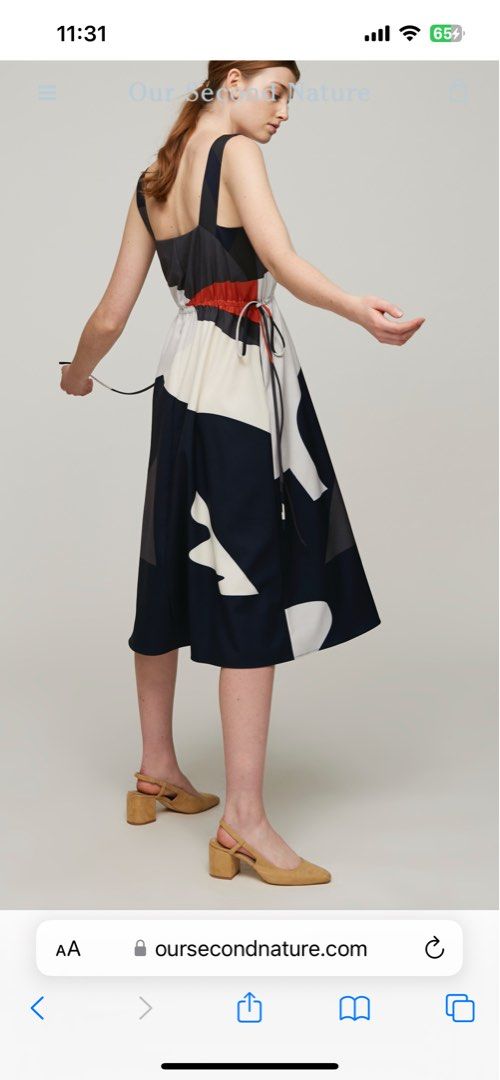 Osn Roadmap Square Neck Midi Dress Womens Fashion Dresses And Sets Dresses On Carousell