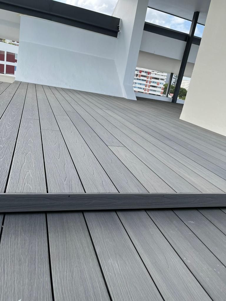 CHEAPEST Outdoor WPC Decking for Patios, Balconies, Deck, Decking, Deck Pro Plus hdb bto condo ...