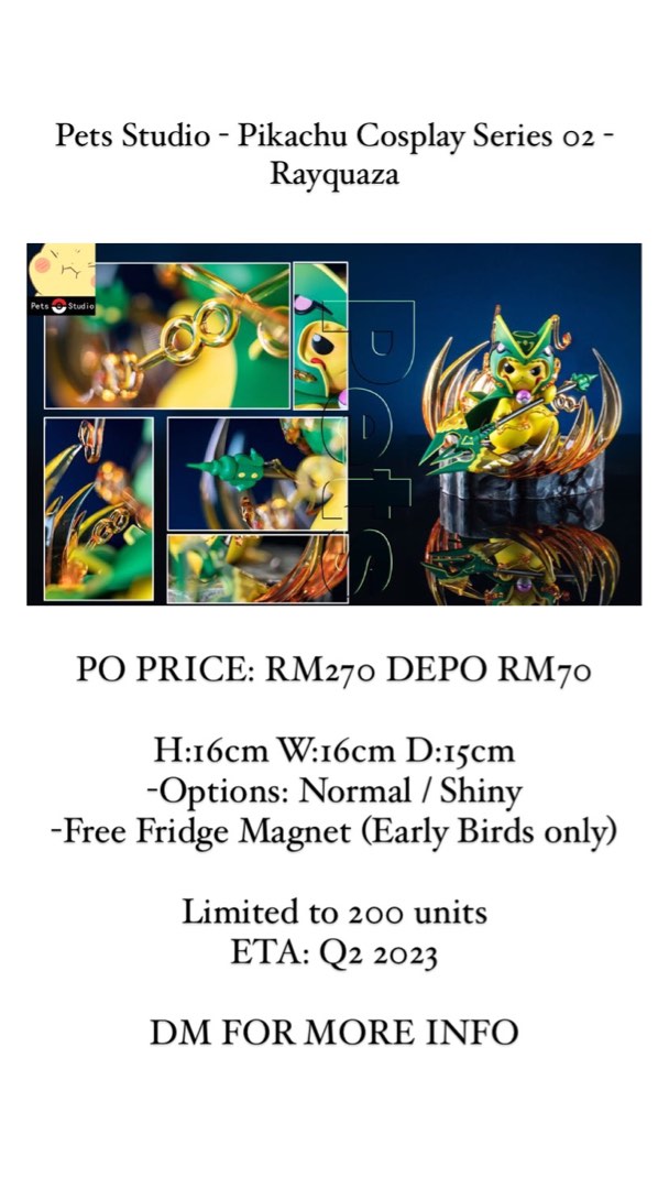 Pets Studio - Pikachu Cosplay Series 02 - Rayquaza, Hobbies & Toys ...