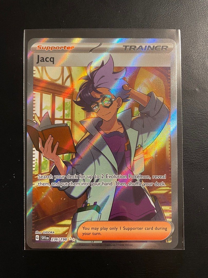 Pokemon-PTCG-Jacq - 236/198 - Full Art Secret Rare, 興趣及遊戲, 玩具 & 遊戲類 - Carousell