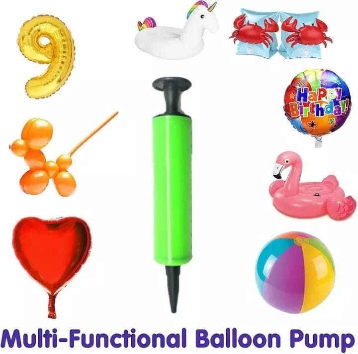 POMPA BALON TANGAN MANUAL WARNA WARNI / POMPA ANGIN MINI / Balloon Hand ...