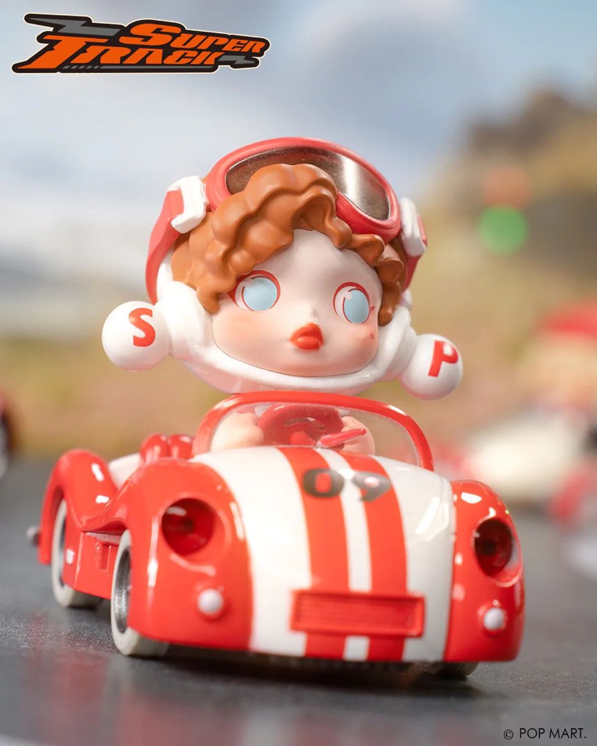 Popmart skullpanda vintage supertrack car, Hobbies & Toys, Toys & Games ...