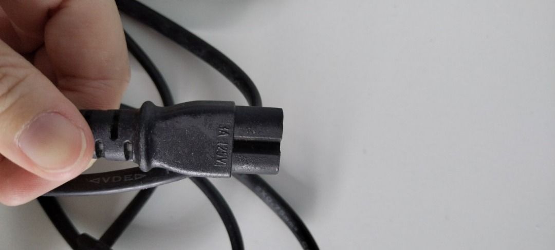 Power Supply Cable 2 Pin 2-Prong 2.5A. 250V, Computers & Tech, Parts ...