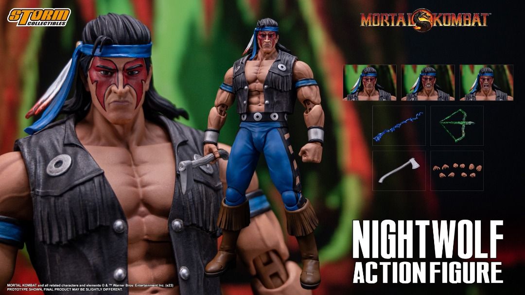 Pre-Order for 1:12 Scale Action Figure - Mortal Kombat - Nightwolf ...