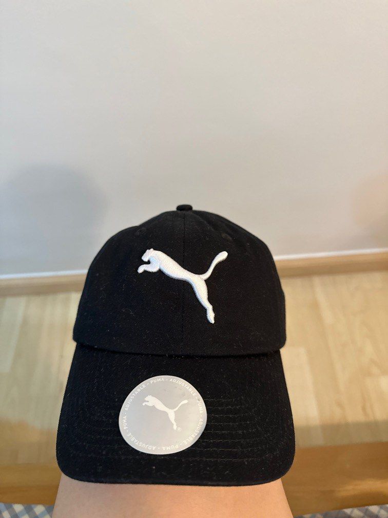 Puma black cap with logo, Men's Fashion, Watches & Accessories, Cap ...