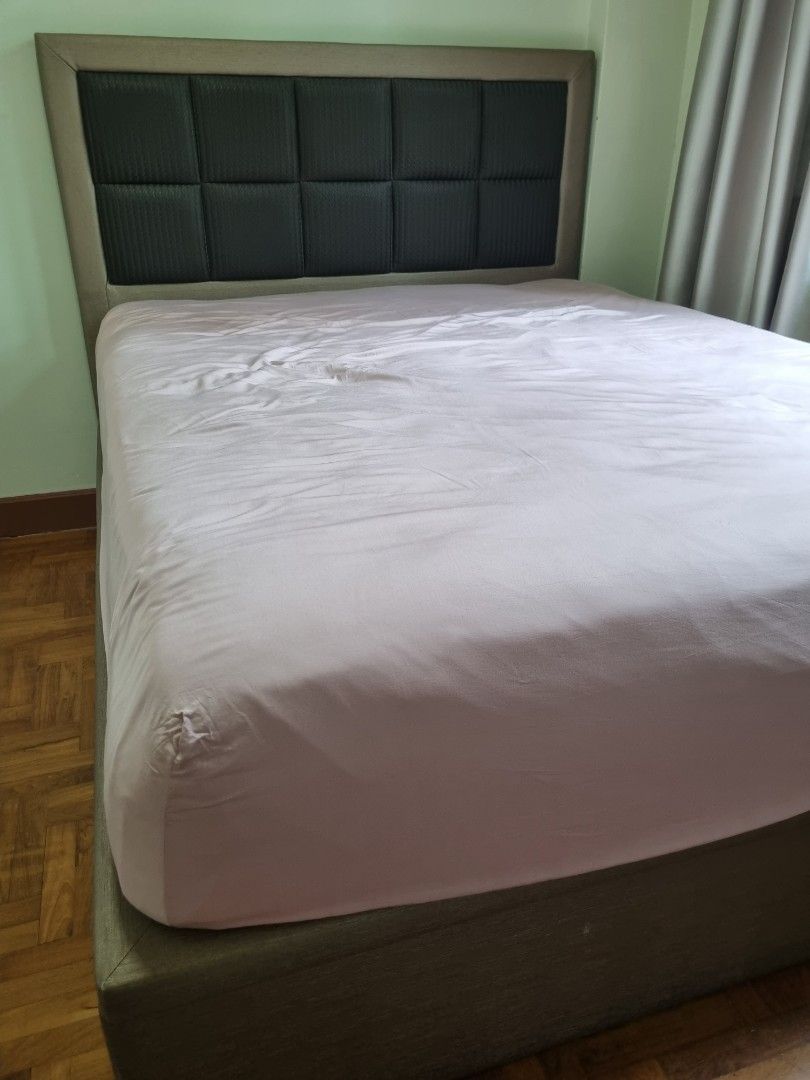 Queen Luxury Storage Bed Frame, Furniture & Home Living, Furniture, Bed ...