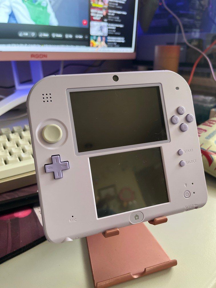 RARE Japan Limited Edition Lavander Nintendo 2DS, Video Gaming, Video ...