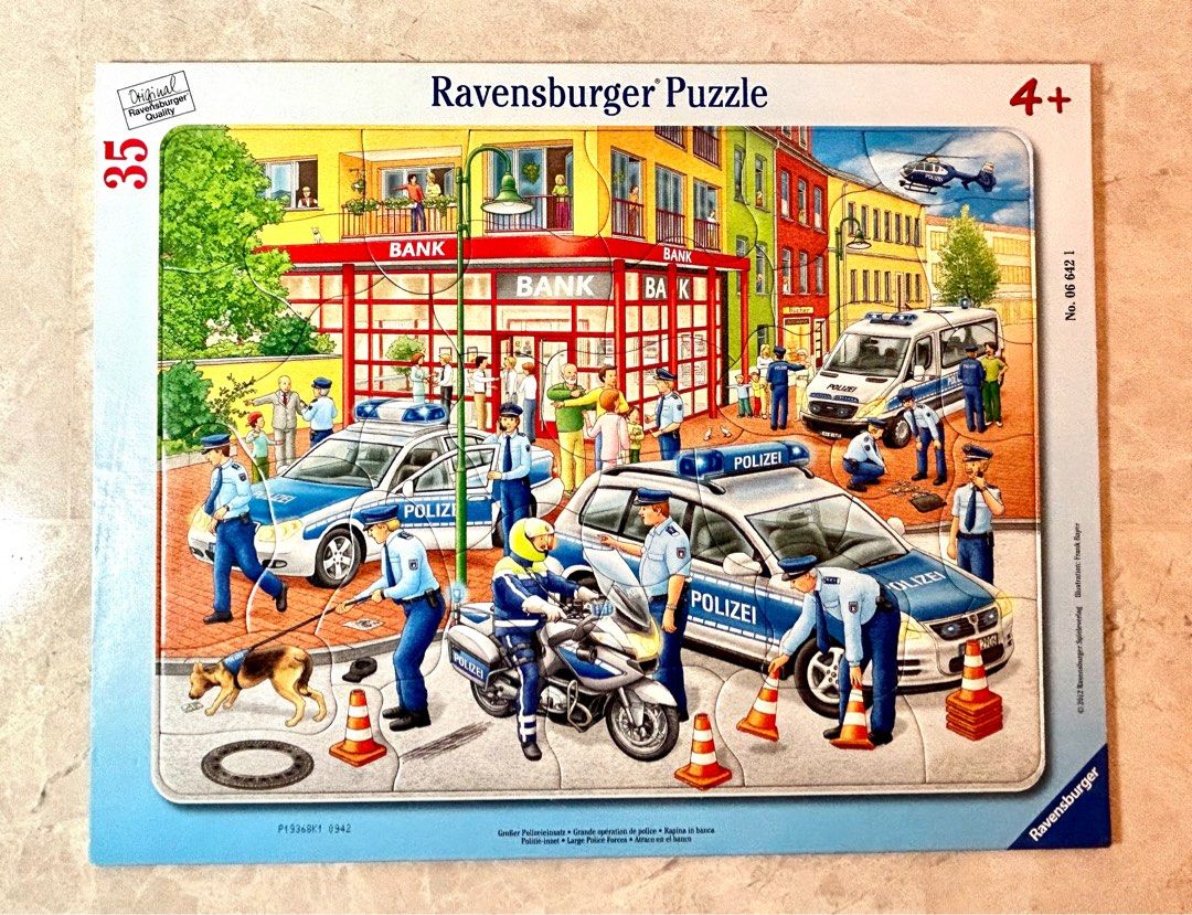 Ravensburger frame puzzle - police operation, Hobbies & Toys, Toys ...
