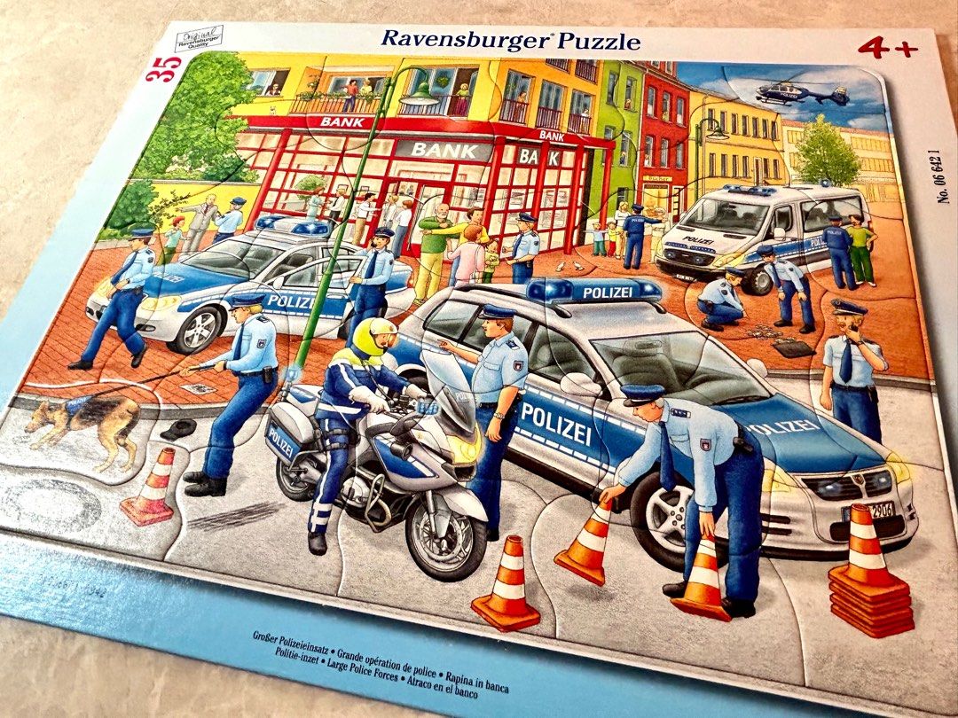 Ravensburger frame puzzle - police operation, Hobbies & Toys, Toys ...