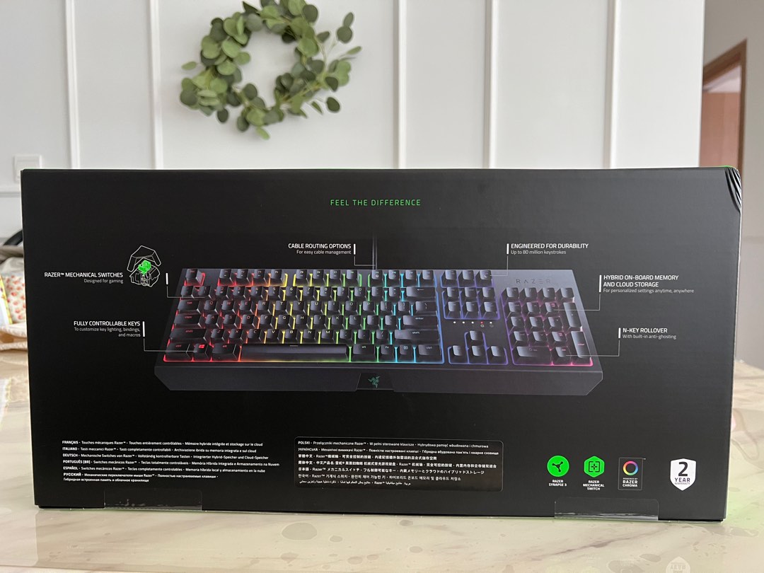 Razor Blackwidow keyboard, Computers & Tech, Parts & Accessories ...