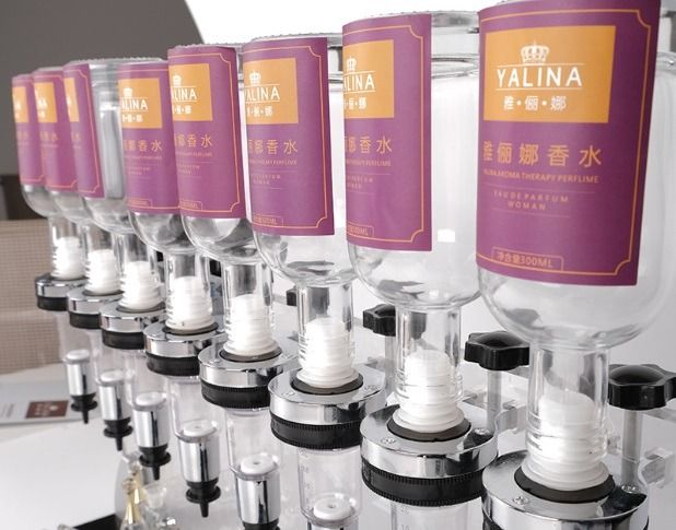 READY STOCK 6 Bottles Perfume Rack Filling Machine Dispenser Display ...